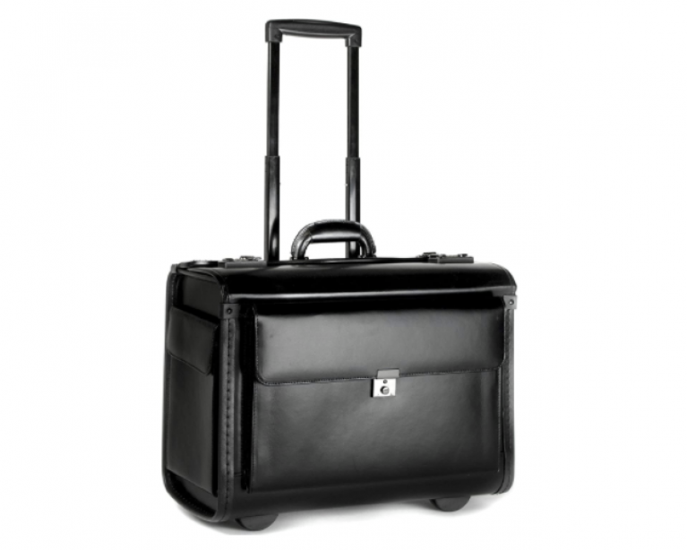Tassia Wheeled Leather Pilot Case : Luggage Review